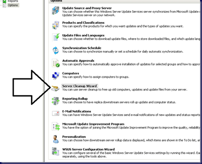 MPECS Inc. Blog: The WSUS Cleanup Wizard on SBS 2003 and SBS 2008
